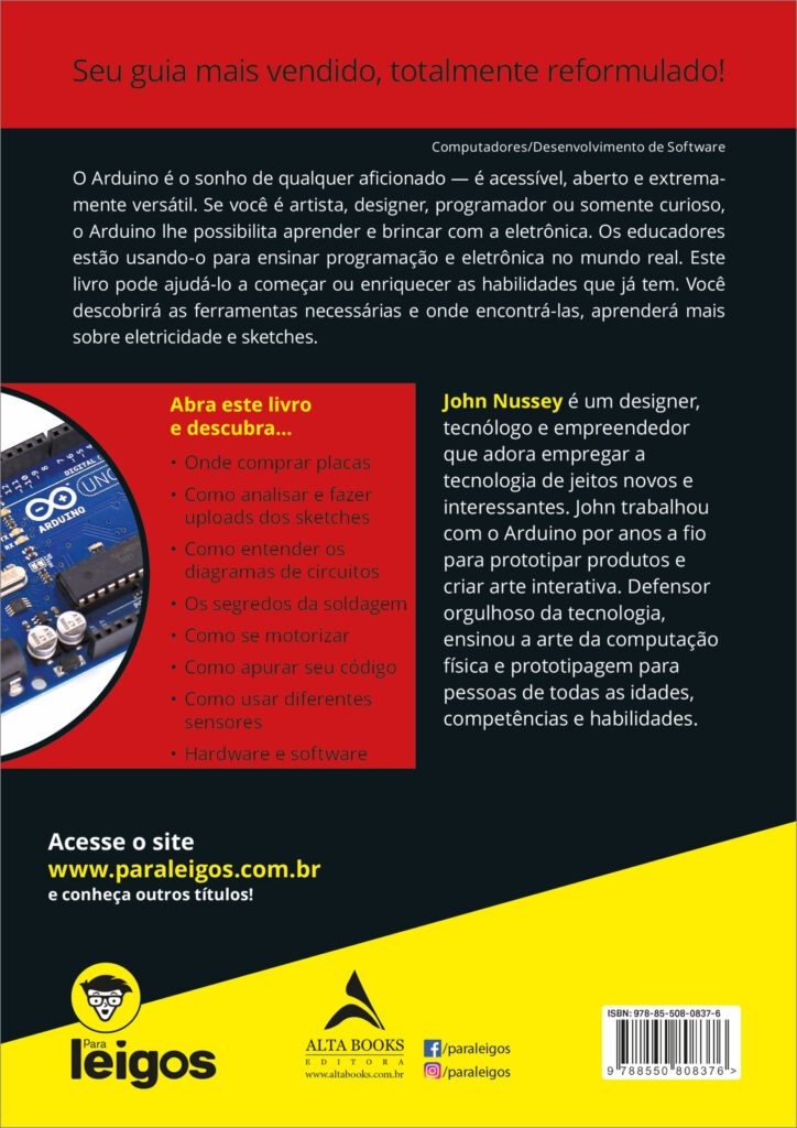 Arduino Para Leigos – Editora Alta Books