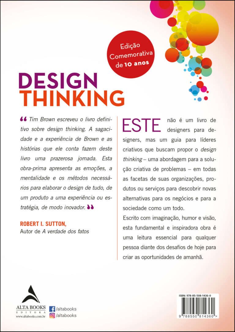 Design Thinking – Editora Alta Books