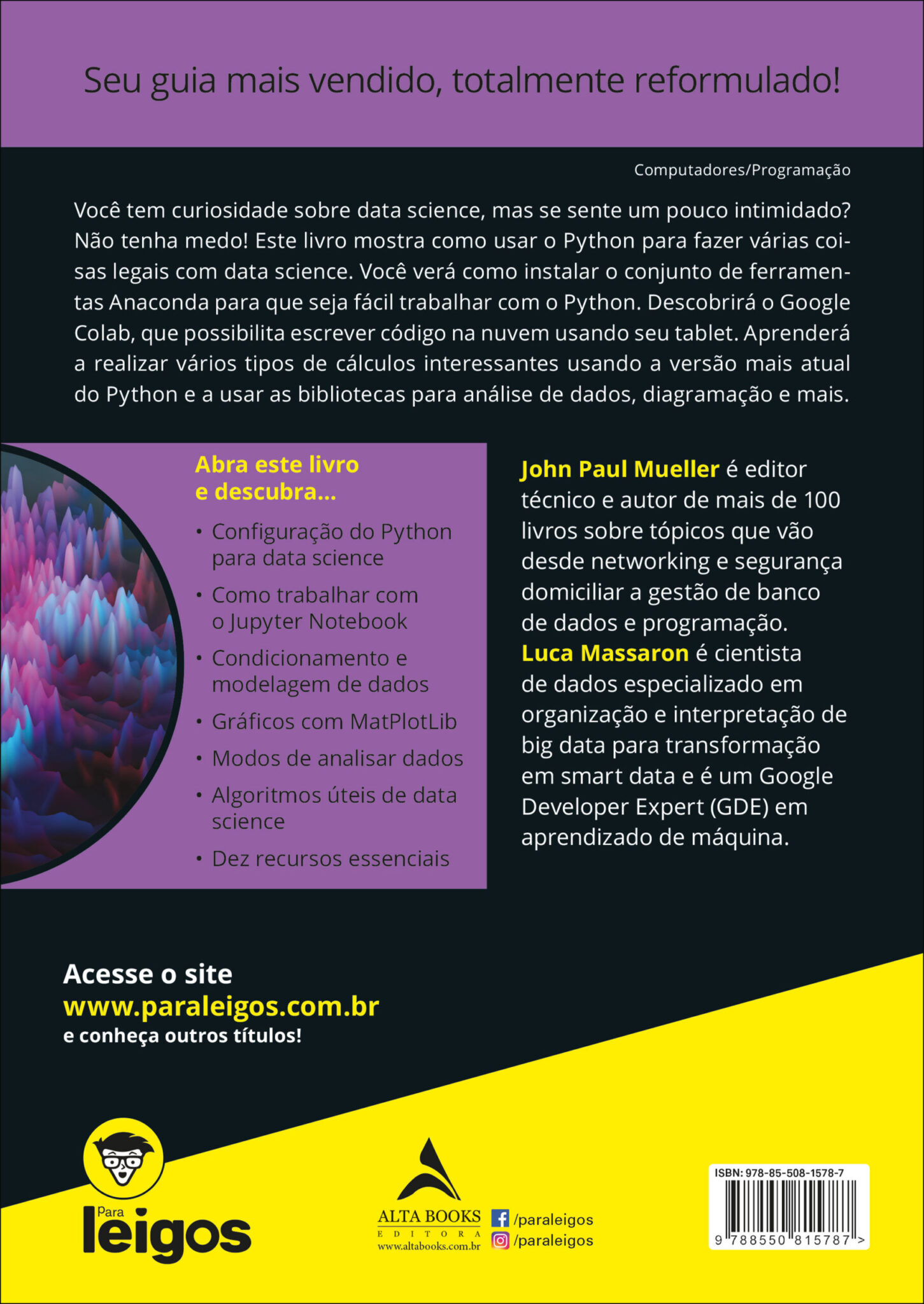 Python para Data Science Para Leigos – Editora Alta Books Python para Data Science Para Leigos – Editora Alta Books